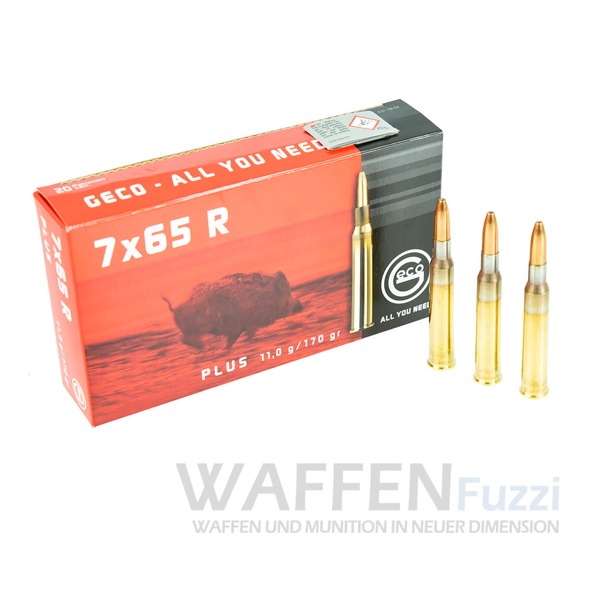 Geco Büchsenpatronen 7x65R, Jagdmunition