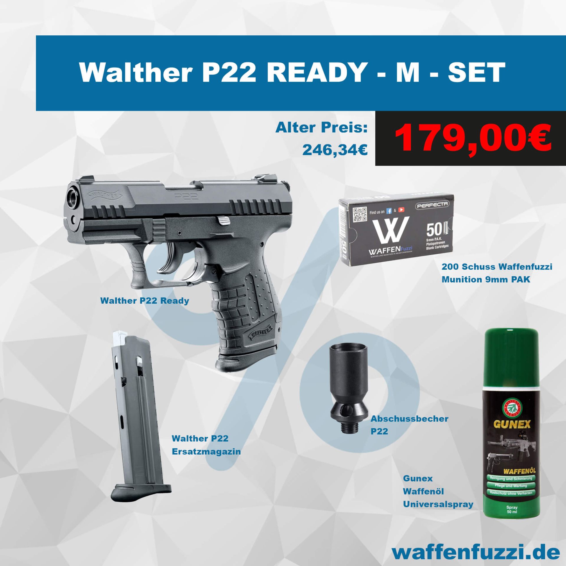 Walther P22Ready 9mm PAK